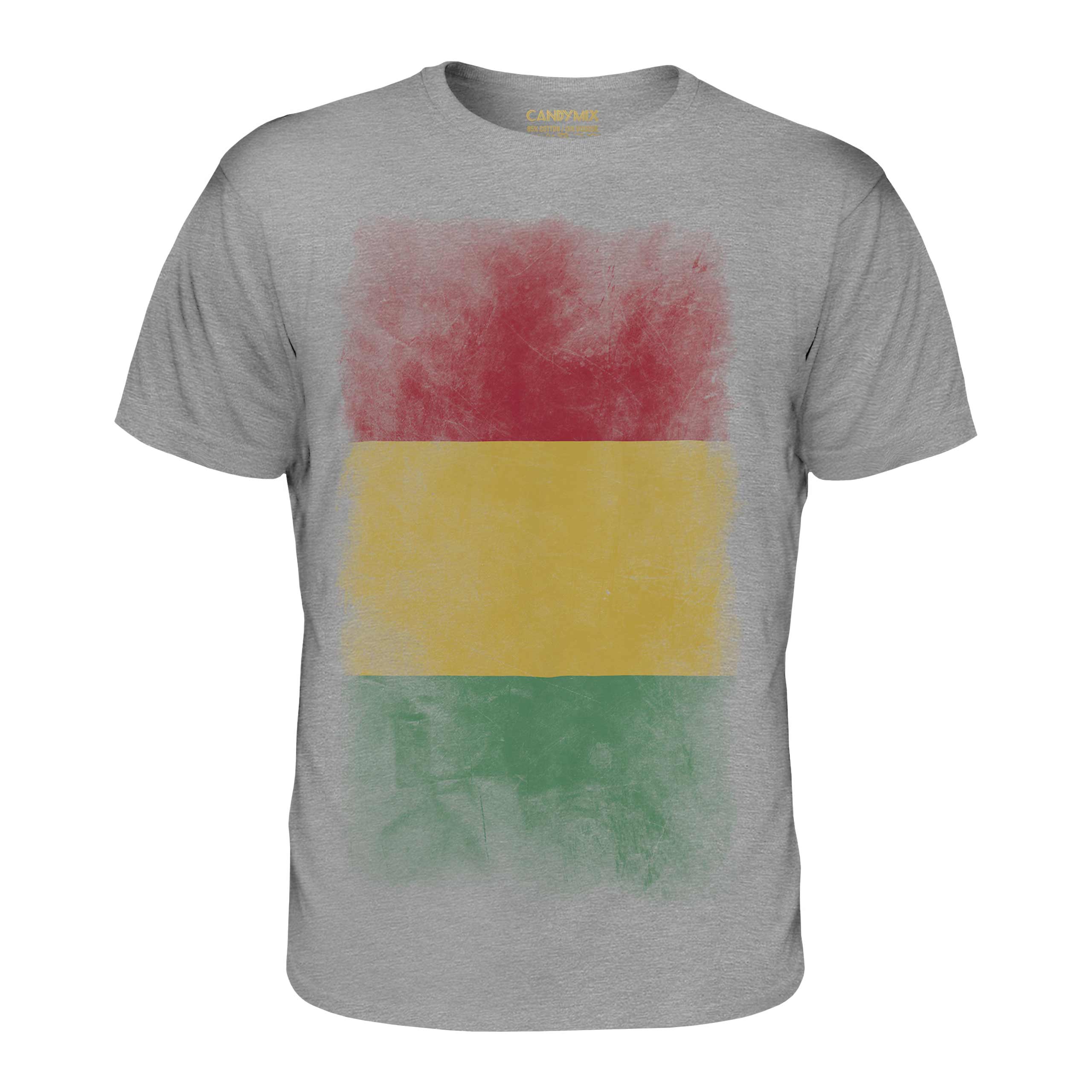 GUINEA FADED FLAG MENS T-SHIRT TEE TOP GUINÉE GUINEAN GINE SHIRT ...