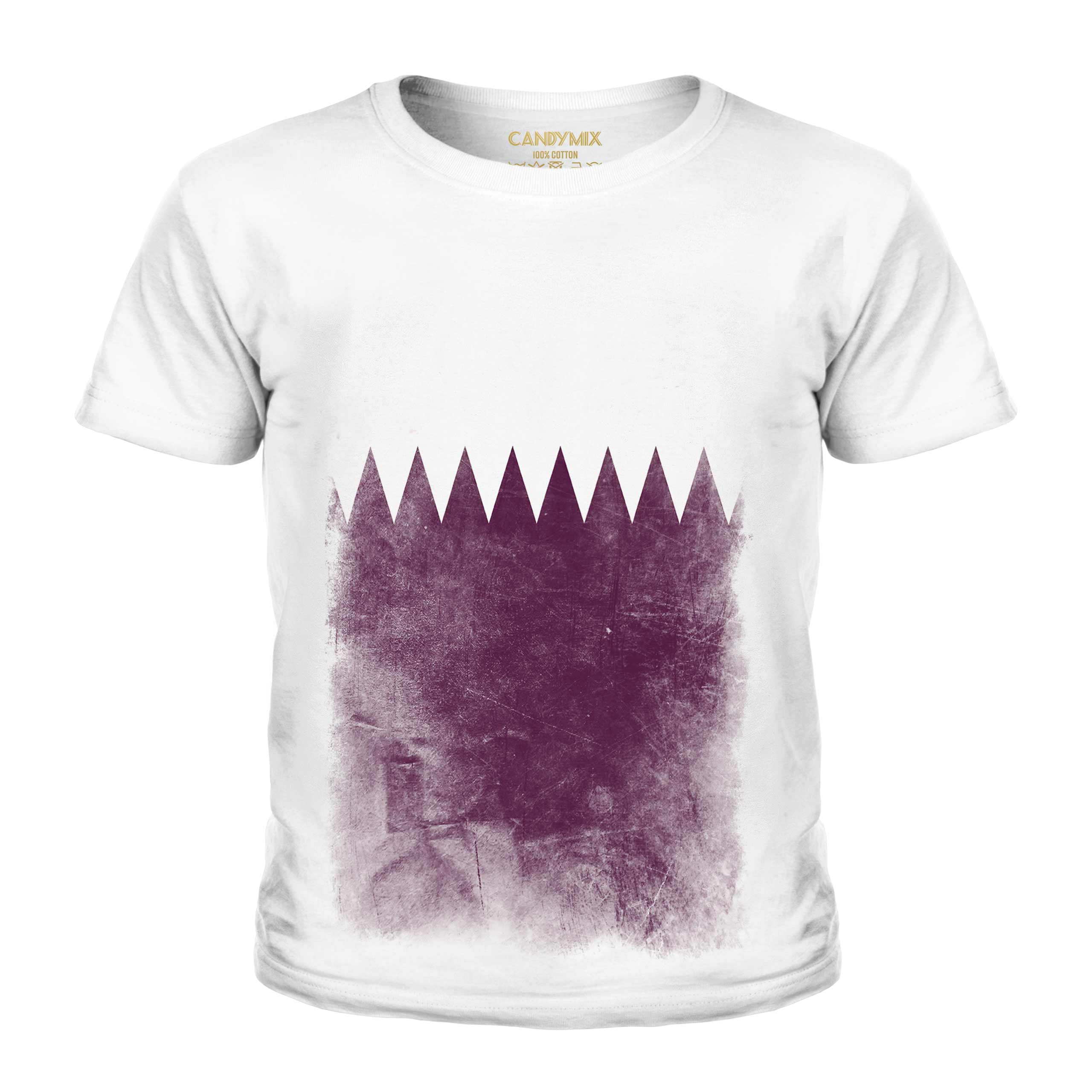 QATAR FADED FLAG KIDS T-SHIRT TEE TOP QA?AR FOOTBALL QATARI GIFT SHIRT ...