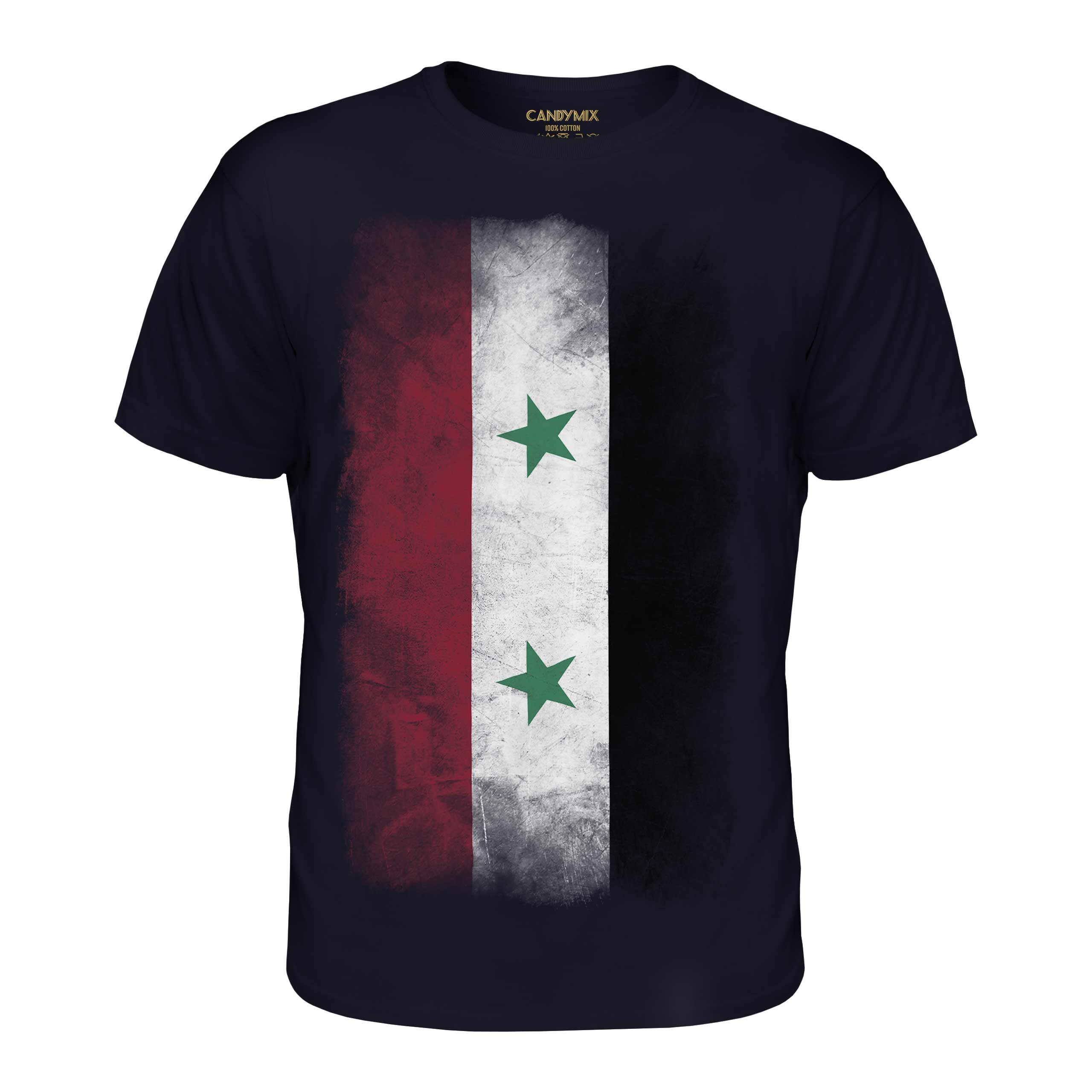 SYRIA FADED FLAG MENS T-SHIRT TEE TOP SURIYAH FOOTBALL SYRIAN GIFT ...