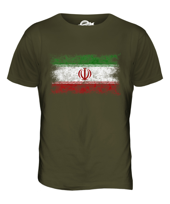 IRAN DISTRESSED FLAG MENS T-SHIRT TOP ?R?N PERSIAN IRANIAN SHIRT ...
