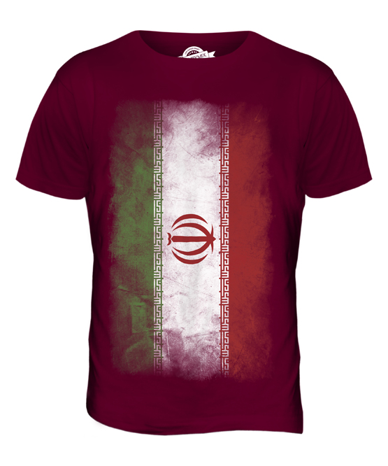 IRAN FADED FLAG MENS T-SHIRT TEE TOP ?R?N PERSIAN IRANIAN SHIRT ...