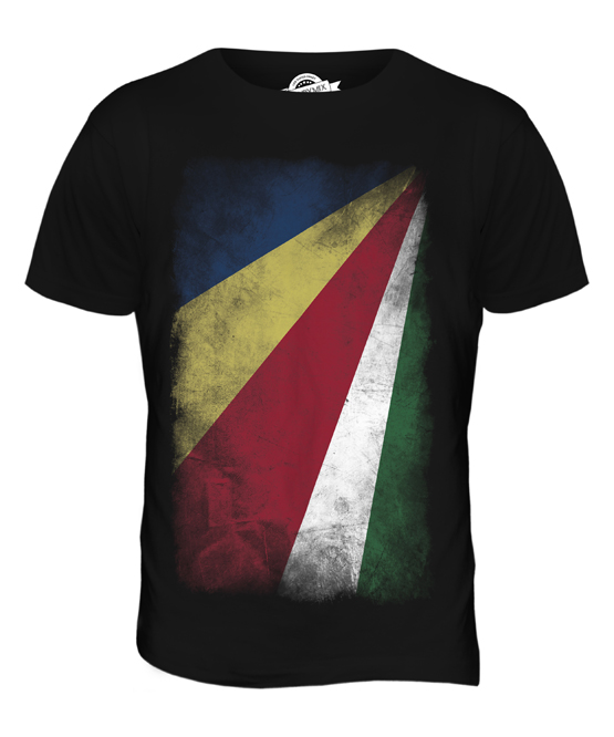 SEYCHELLES FADED FLAG MENS T-SHIRT TEE TOP SESEL SEYCHELLOIS GIFT SHIRT ...