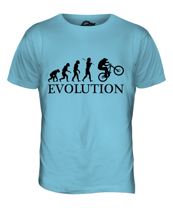 DOWNHILL MTB EVOLUTION MENS T-SHIRT TEE TOP GIFT MOUNTAIN BIKE | eBay