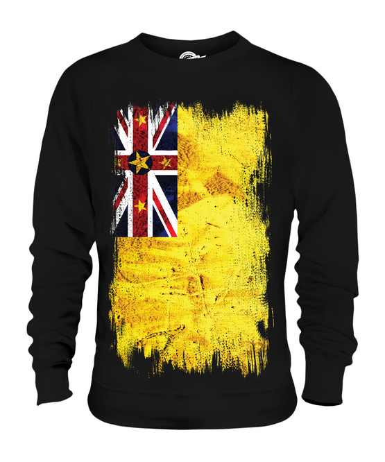 NIUE GRUNGE FLAG UNISEX SWEATER TOP NIU? FOOTBALL NIUEAN GIFT SHIRT | eBay