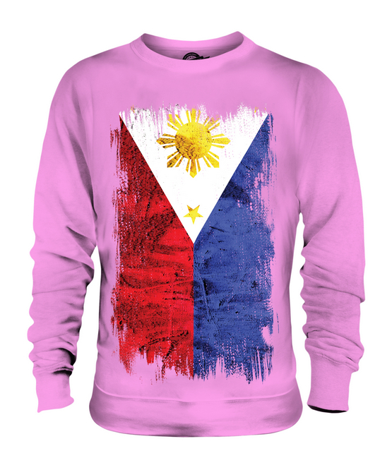 PHILIPPINES GRUNGE FLAG UNISEX SWEATER PILIPINAS PHILIPPINE FILIPINAS ...