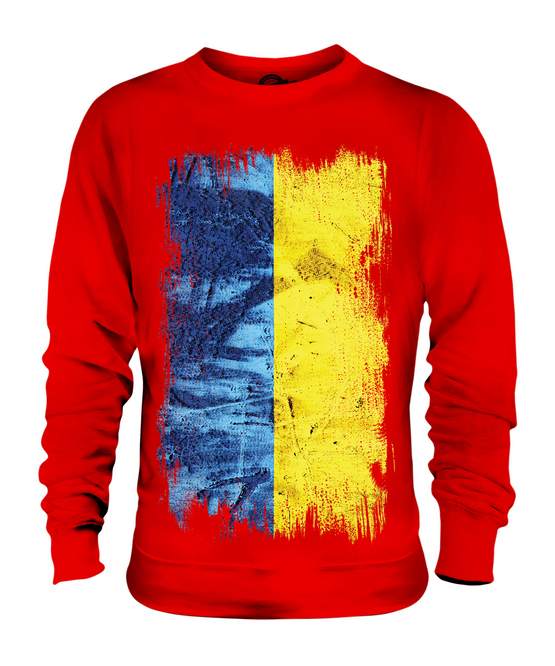UKRAINE GRUNGE FLAG UNISEX SWEATER TOP UKRA?NA FOOTBALL UKRAINIAN GIFT ...
